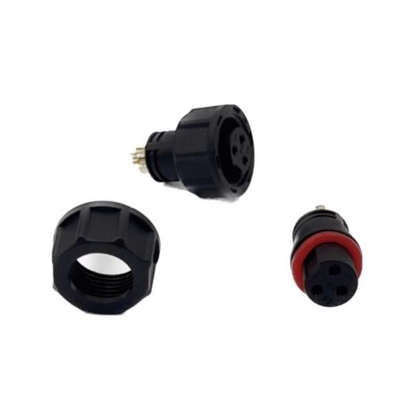 Quality 14 AWG Circular Electrical IP67 Waterproof Connectors 3 Pin for sale