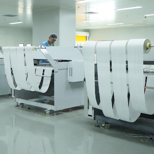 Quality Polyester Nylon Jumbo Wiper Roll High Density Cleanroom Wiper Cloth For Machine for sale