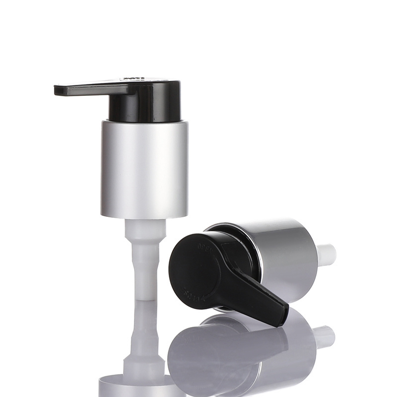 Customized Left Right Locked Cream Pump with Aluminum