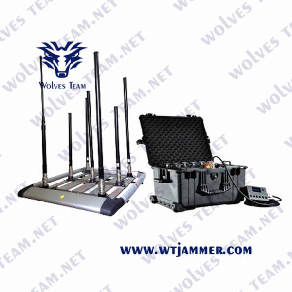 Quality FCC 5000MHz Cell Phone Signal Jammer Waterproof Vehicle Bomb Jammer for sale
