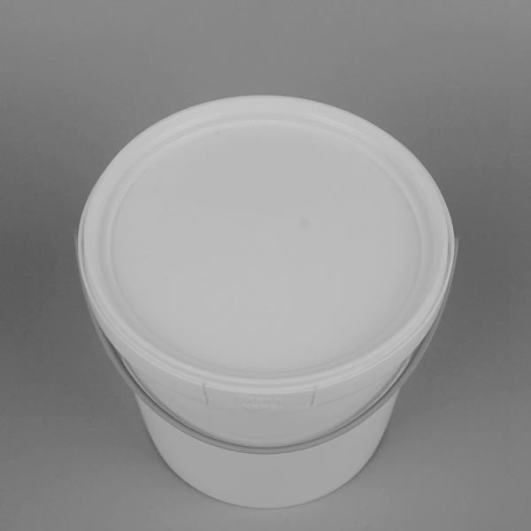 Quality 1L White PP Plastic Paint Pail with Custom Printing for sale