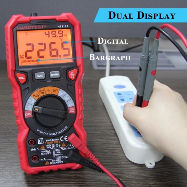 Quality 1000V 10A 6000 Counts Handheld Digital Multimeter for sale