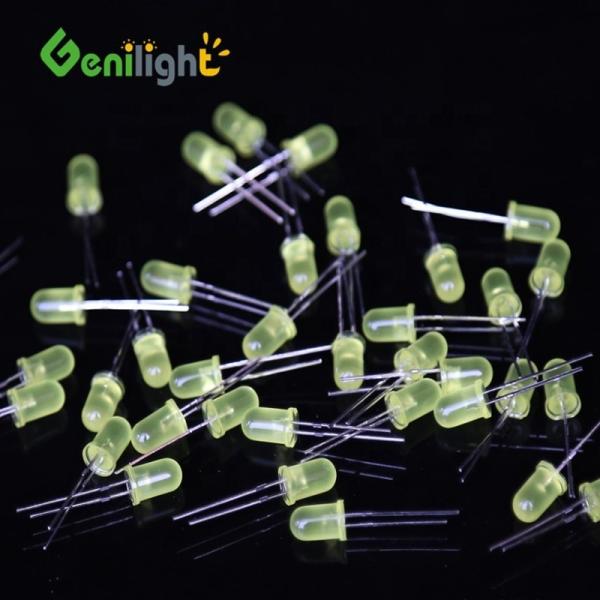 Quality 5mm Yellow Candle Light Flicker Diodes with Bright Flickering LED Light Package for sale
