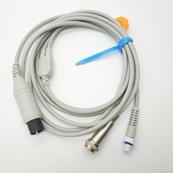 Quality TPU Medical Cardiac Output Lead 6 Pin Ecg Electrode Cable for sale