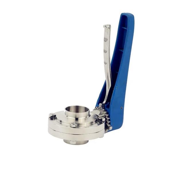 Quality Multi Position Stainless Butterfly Valve , Food Grade Manual Butterfly Valve for sale