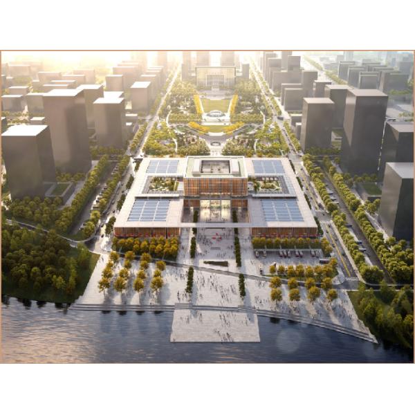 Quality Concrete Foundation Multi Storey Building Wind Resistant Steel Structure for sale