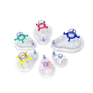 Quality Disposable Medical Surgery Consumables PVC Anesthesia Masks Lightweight for sale