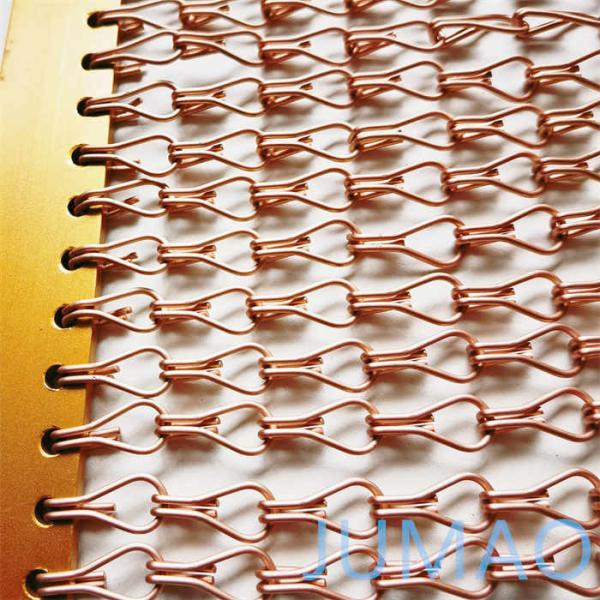 Quality Brass Aluminum Metal Chain Link Curtains Fly Screen 10x22 for sale