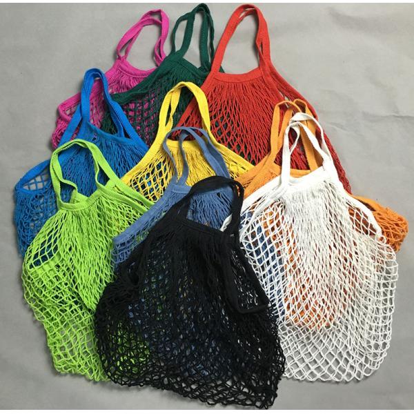 Quality SA8000 SEDEX 4P Reusable Cotton Grocery Bags Mesh Reusable Washable Foldable OEM for sale