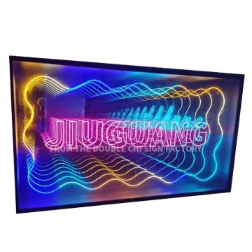 Quality Customization Abyss Neon Mirror Advertising Light Boxes for Wall-Mounted or for sale