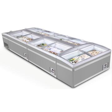 Chest Freezer Automatic Defrosting Refrigeration Equipment Supermarket Island