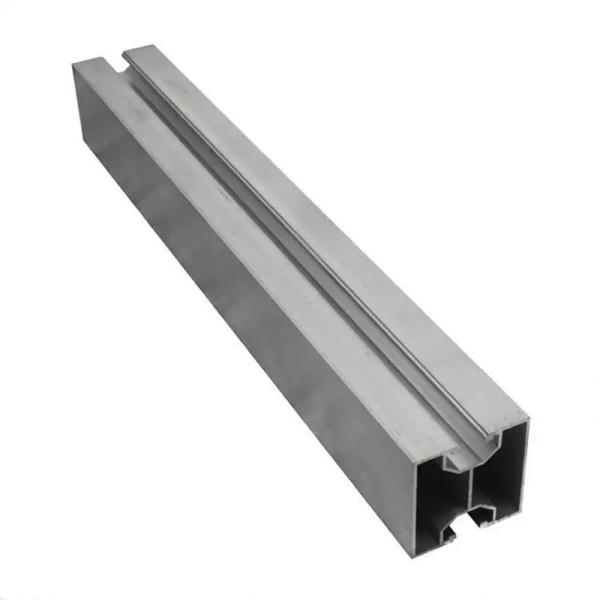 Quality PV Solar Panel Mounting Rail Aluminum Alloy Anodized Silver Color for sale