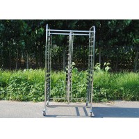 Quality Kitchen Equipment 0.5mm FDA Stainless Steel Rack Trolley for sale