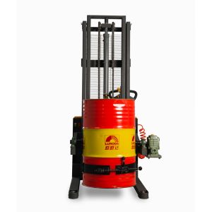 Quality 4 Wheel Leakage Proof 1450mm Forklift Drum Lifter Trolley for sale