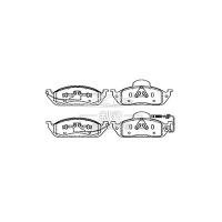China Ceramic 1634200320 Mercedes Benz Brake Pad Mercedes-Benz W163 factory