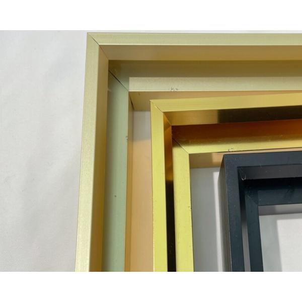 Quality Aluminium Alloy Frame Wall Mirror Bright Gold Aluminum Frame for Picture for sale