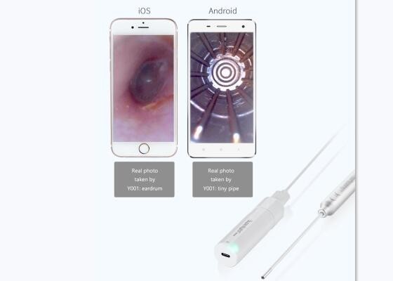 Quality Wifi Digital Video Otoscope Laryngoscope With 15cm Flexible Tube for sale