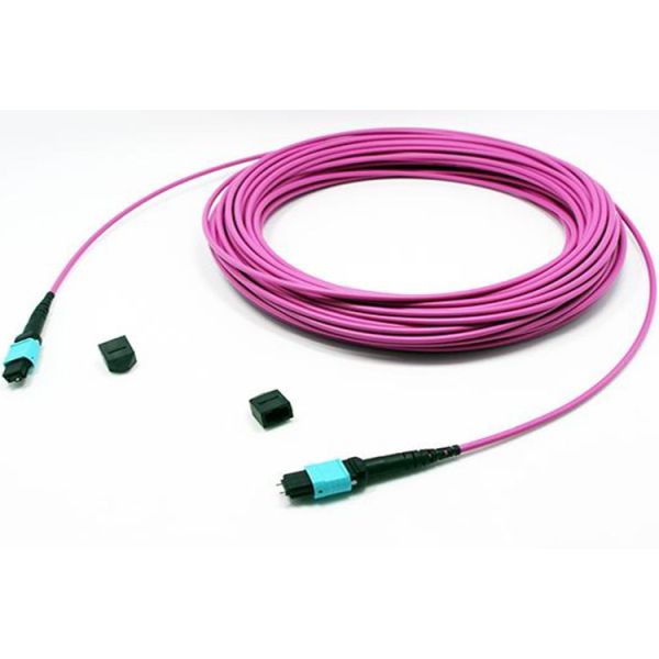 CE ROHS Optical Fiber Trunk Cable MTP Multimode Fiber Jumpers MPO Fiber ...