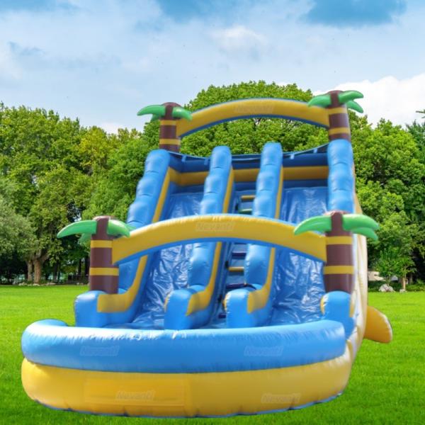 Quality Custom Logo Printed Commercial Water Slides Inflatable Bouncy House for Adults for sale