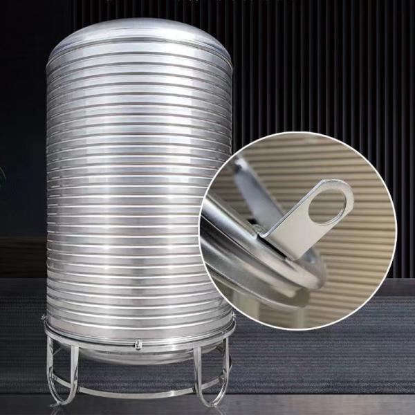 Quality Household Rooftop Domestic Water Supply Stainless Steel Water Tank Durable for sale