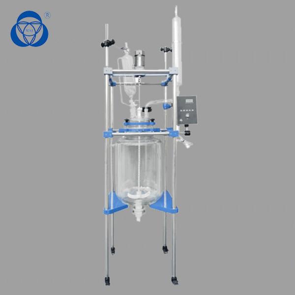 Quality 20L Capacity Glass Reactor Kettle With Multiple Functions for sale