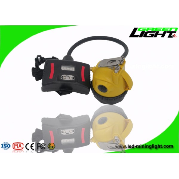 Quality 392g Lightweight Semi-corded Cap Lamp IP68 Waterproof LED Mining Headlamp 15000Lux 1.7W High Beam Flame Resistant for sale