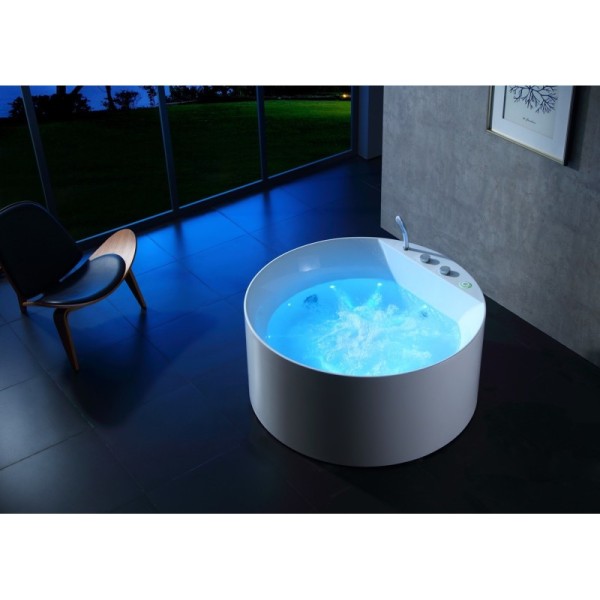 Quality Stylish Ladodo E-8022 Massage Bathtub With LED Bottom Light Strip for sale
