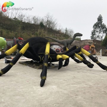 Quality 6 meters Artificial Large Animatronic Spider for sale