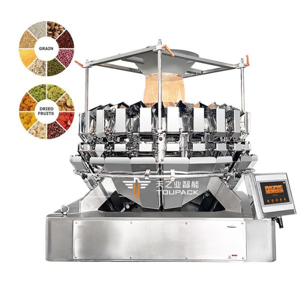 Quality Multihead Weigher Nuts Food Dry Fruit Chocolate Bean Chicken Candy Biscuit Banana Chips Zipper Pouch Packing Machine for sale
