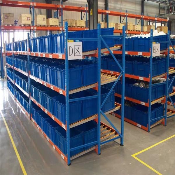 Quality 200–400kg/Lane Gravity Roller Racking , Gravity Flow Roller Rack For Fast Order for sale