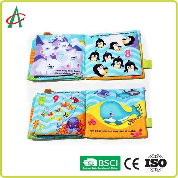 Quality 20cmx20cm Soft Books For Infants 3D Design Soft Cotton Fabric for sale