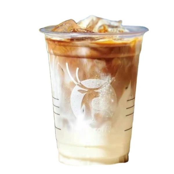 Quality Plastic-free Boba Coffee Drinking Biodegradable PLA Cup With Lid for Smoothie for sale