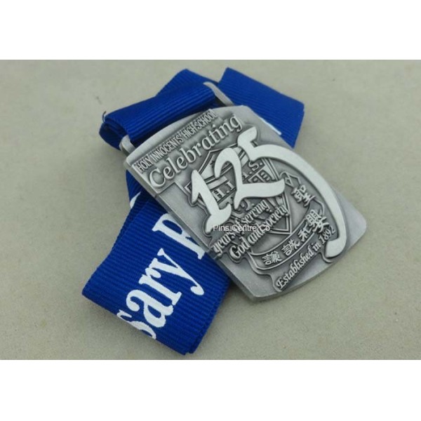 Quality Zinc Alloy Die Casting Medals 3D Awards Sport Medals , Running Marathon Ribbon Enamel Medals for sale