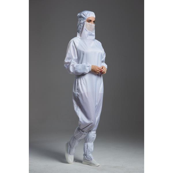 Quality Class1000 Hooded Anti Static Overalls For Optical Production Workshop for sale
