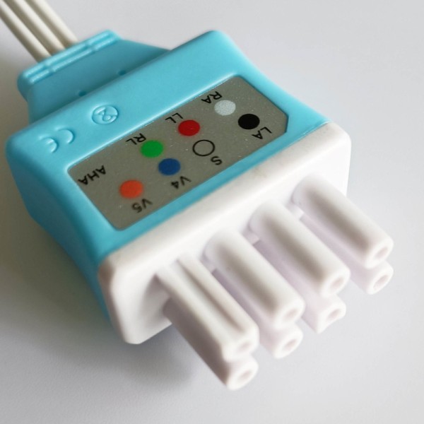 Quality Compatible Nihon Kohden Disposable ECG Cables 3 Lead Medical Use PVC Material for sale