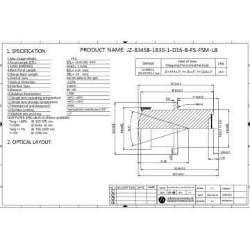Quality ADAS Camera Lens Wide Angle 2MP Infrared Vehicle Lens Night Vision Sensor Pixels for sale