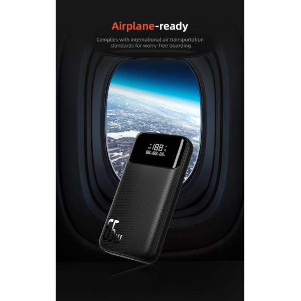 Quality Black 100W Power Bank Overcharge Protection / Short Circuit Protection for sale