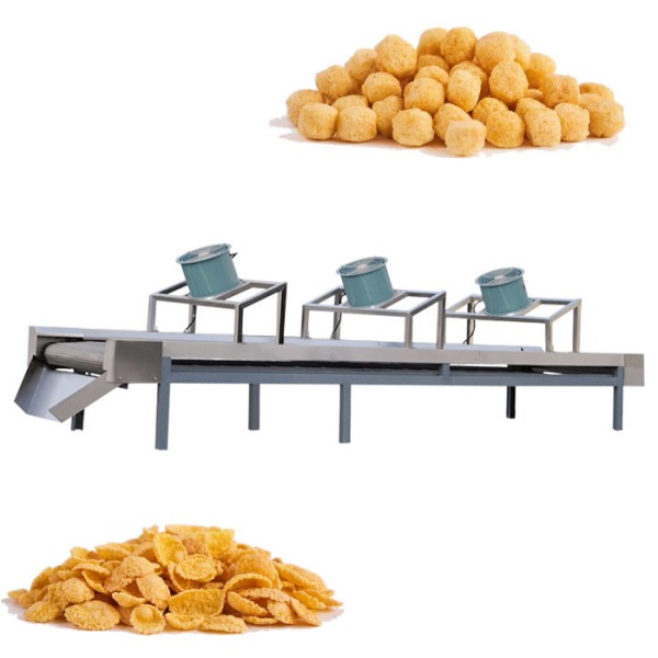 Quality Automatic Kellog Corn Flakes Processing Line Turnkey Breakfast Cereal Extruder for sale