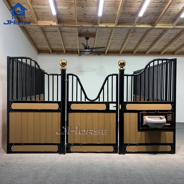 Quality Customized Horse Stall Dividers Pine Wood Side Back Panel Partition Division Wall for sale