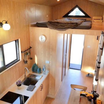 Quality Light Steel Frame Prefab Eco Modular Tiny Trailer Home Modular Prefabricated for sale