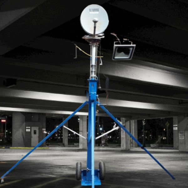 Quality Movable Lightweight 18ft 50 Foot Telescoping Antenna Mast for sale