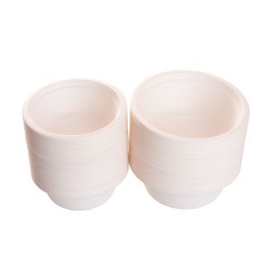 Quality 12oz Disposable Paper Bowl Round Household Outdoor Pulp Environmentally Friendly for sale