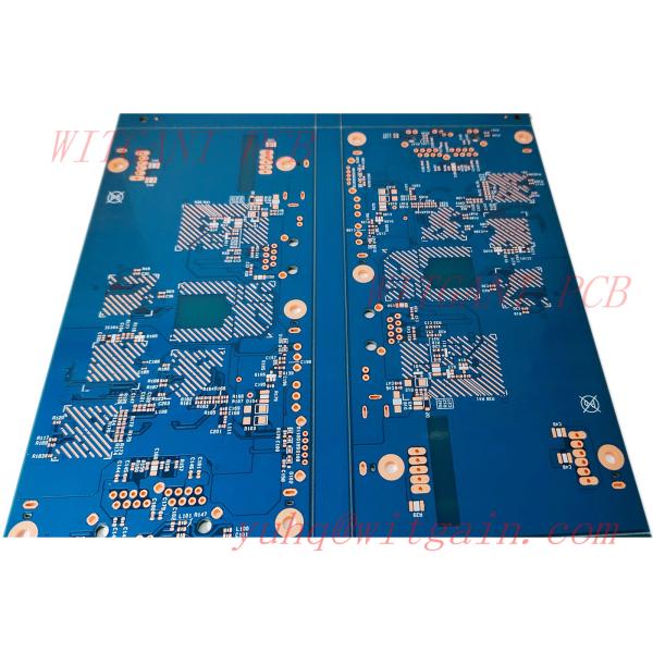 Quality 1.6MM Blue Solder Mask OSP 4 Layer Printed Circuit Board for sale