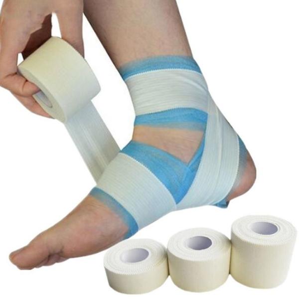 Quality 100% Cotton Athletic Tape Medical Gauze Bandage 3.8cmx9.14m for sale