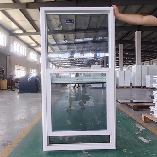 Quality Heat Insulated UPVC Single Hung Window Ventilator White Black for sale