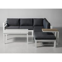 Quality Modern Design Style Aluminum Patio Furniture Set with Adjustable Table and for sale