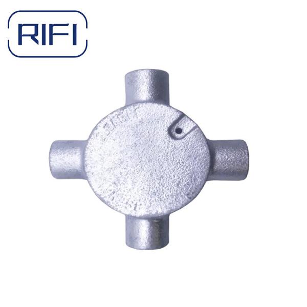 Quality Electrical Conduit Circular Junction Box Malleable Iron 20mm 25mm for sale