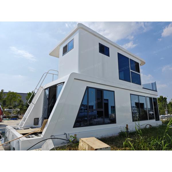 Quality 11.5m Length Aluminum Construction Double Deck Houseboat with Removable Upper for sale