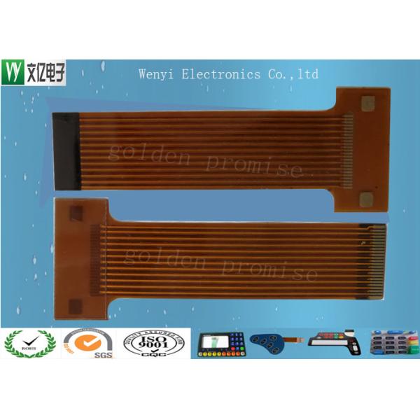 Quality Sink Gold 2mm Pitch FPC Flexible Printed Circuit , Silkscreen Flex Circuit Board for sale