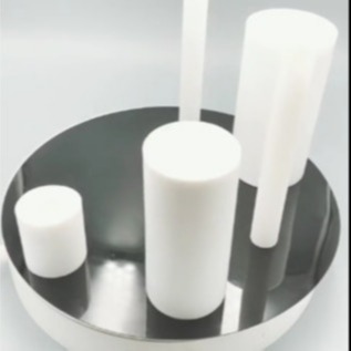 Quality Moulding PTFE Round Rod 300mm , White Graphite Filled PTFE Rod for sale